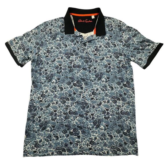 Robert Graham | Shirts | Robert Graham Polo Shirt Mens Xl Multi Floral ...
